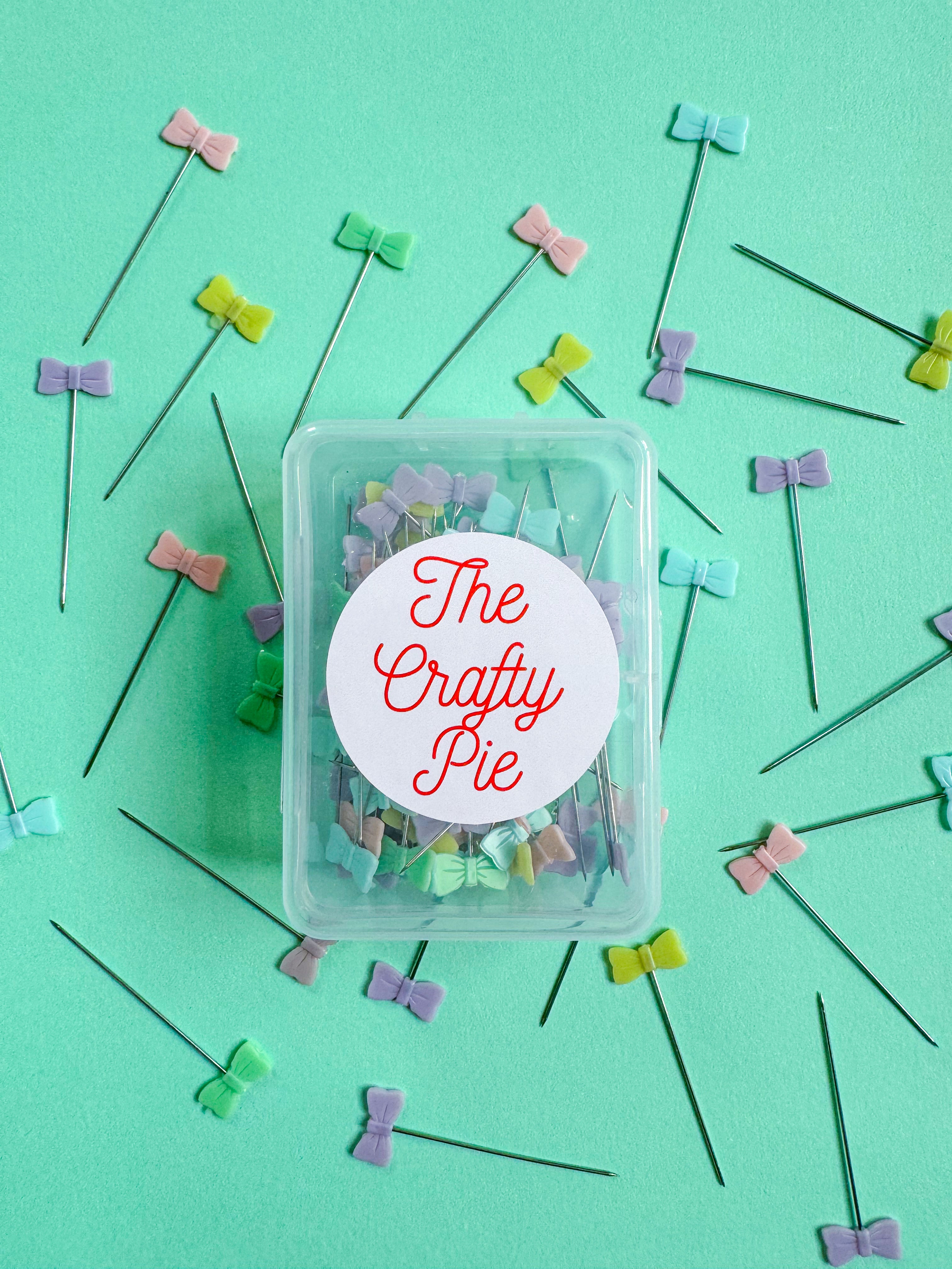 Bow Dressmaking Pins – The Crafty Pie Shop